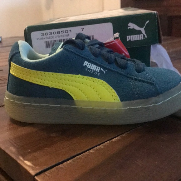 Puma | Shoes | Kids Puma Suede Lfs Iced Inf Sneakers Size 7c | Poshmark